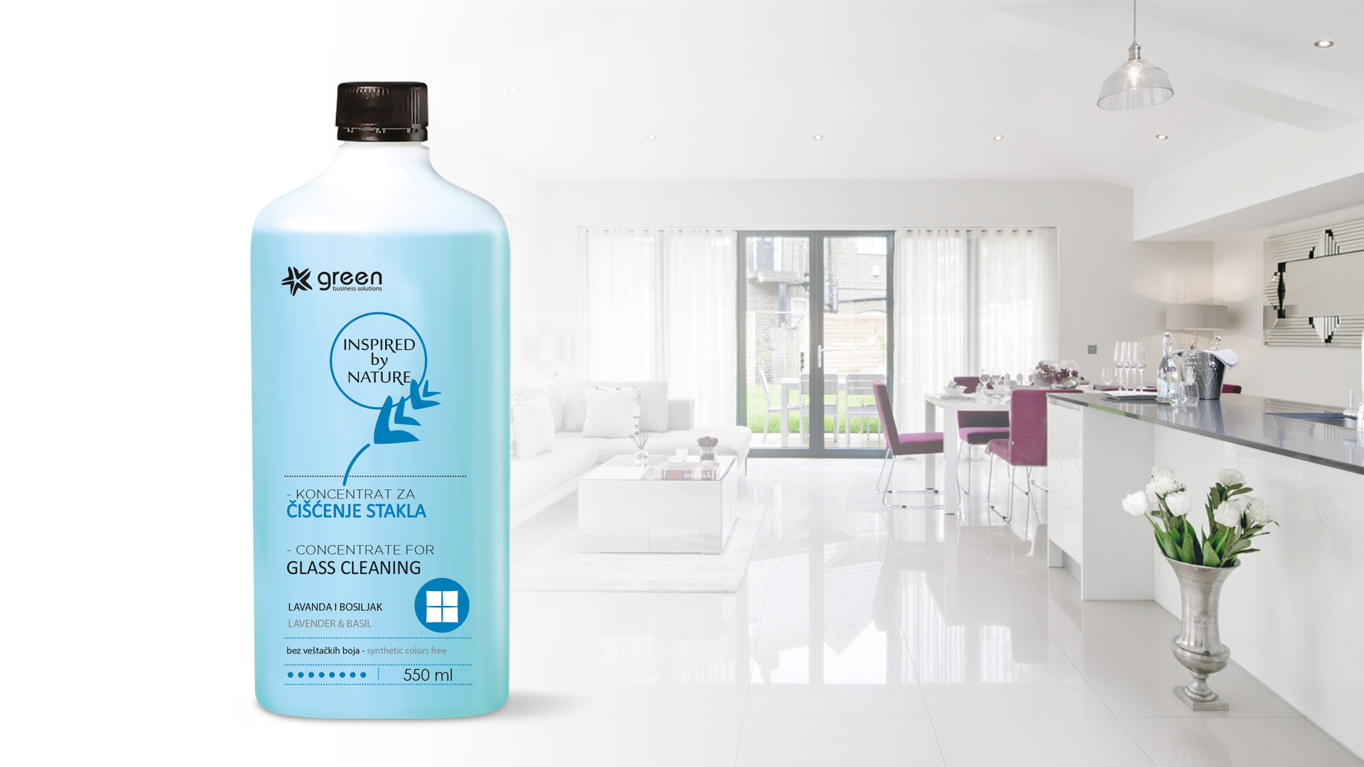 Window and Glass Cleaner Concentrate - Green BSN